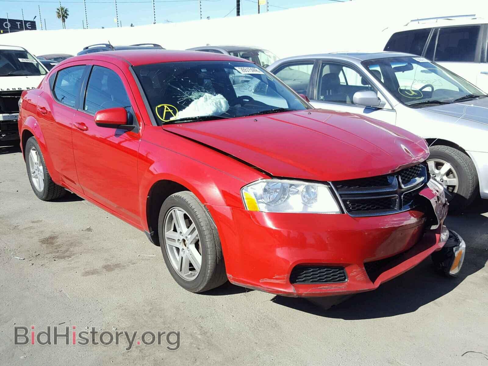 Report 1C3CDZCB3CN200420 DODGE AVENGER 2012 RED GAS - price and damage ...