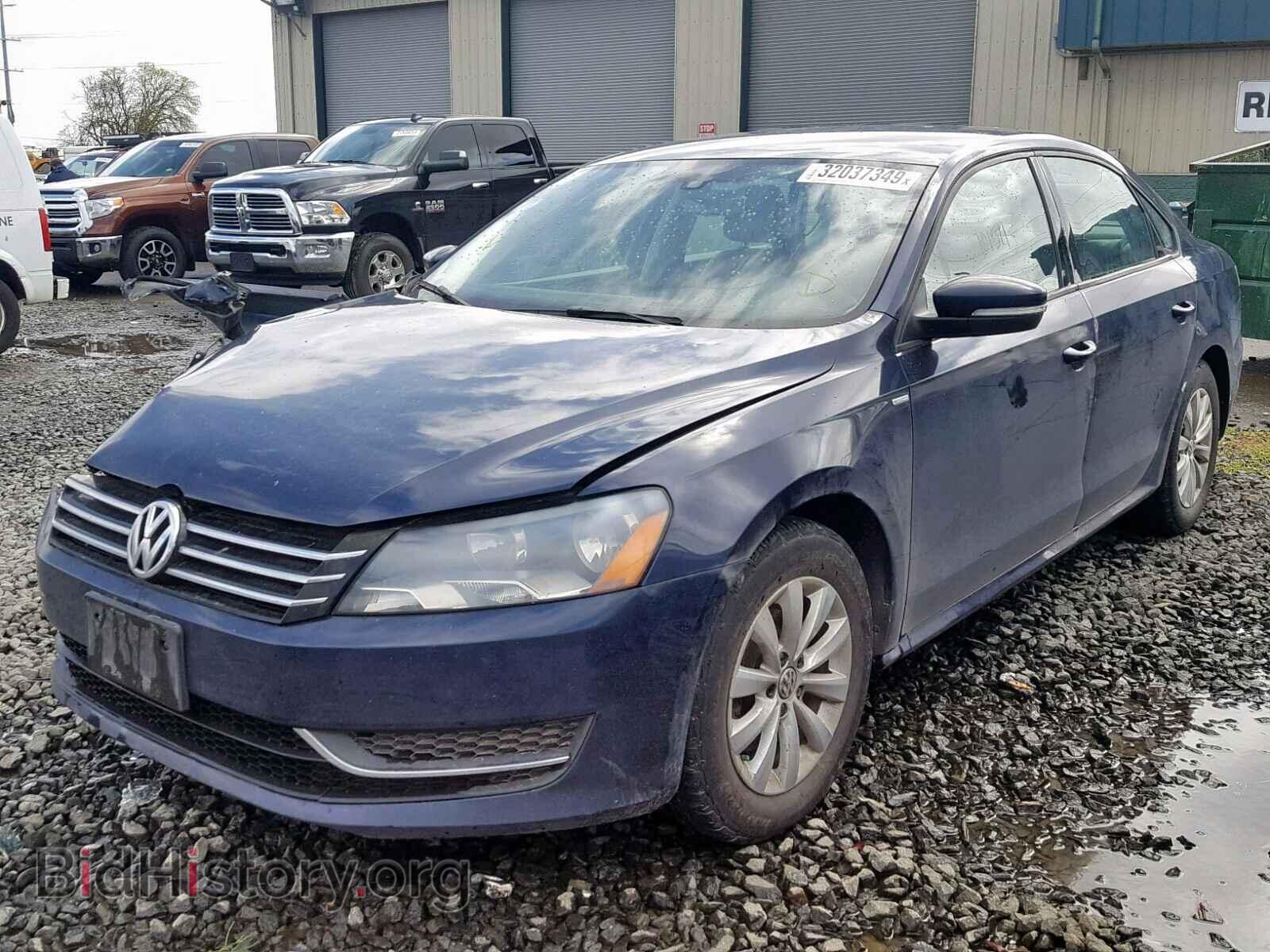 Report 1VWAT7A3XEC077085 VOLKSWAGEN PASSAT 2014 BLUE GAS - price and ...
