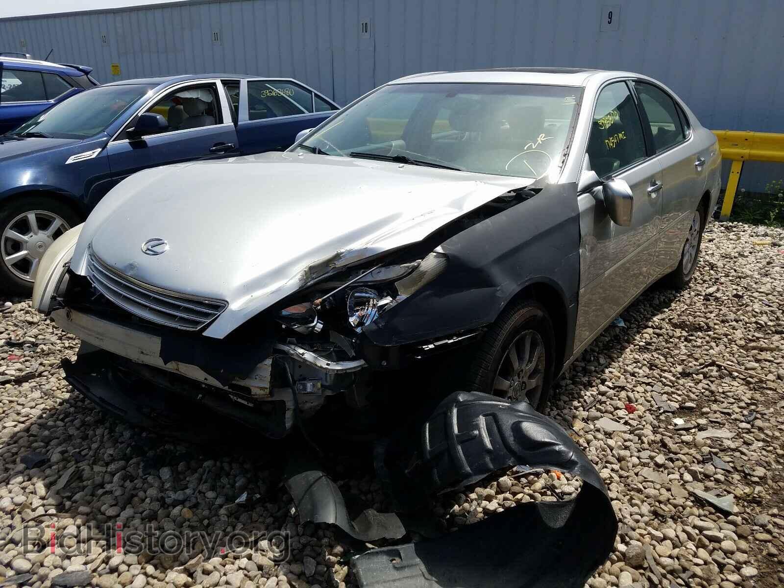 Report JTHBF30G725022605 LEXUS ES300 2002 SILVER GAS - price and damage ...