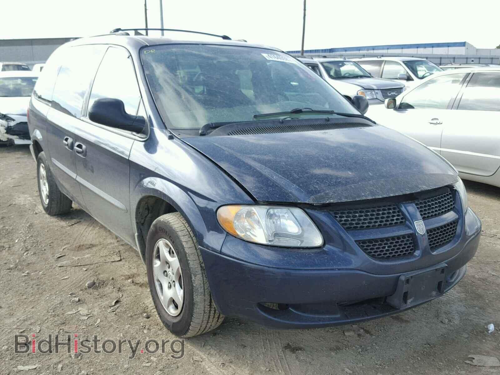 Report 1D4GP24R43B318729 DODGE CARAVAN 2003 BLUE GAS - price and damage ...