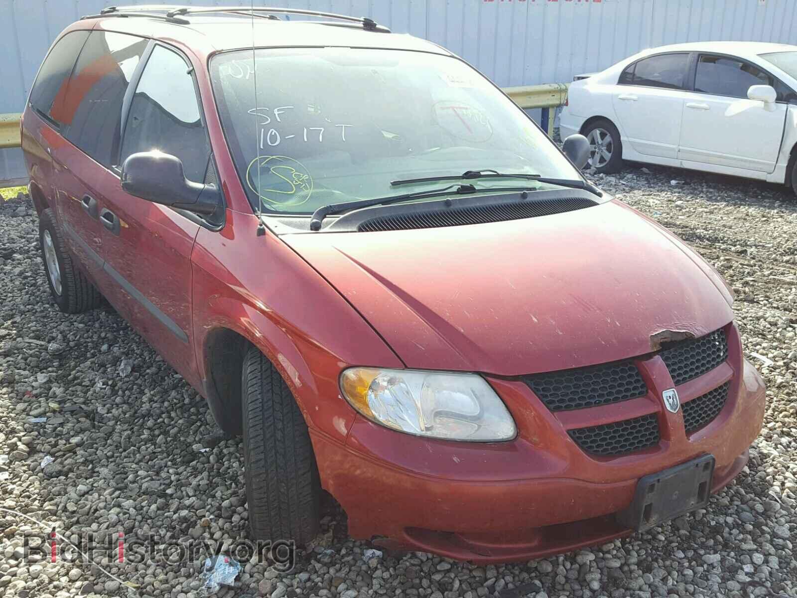 Report 1D4GP24303B247802 DODGE CARAVAN 2003 RED FLEXIBLE FUEL - price ...