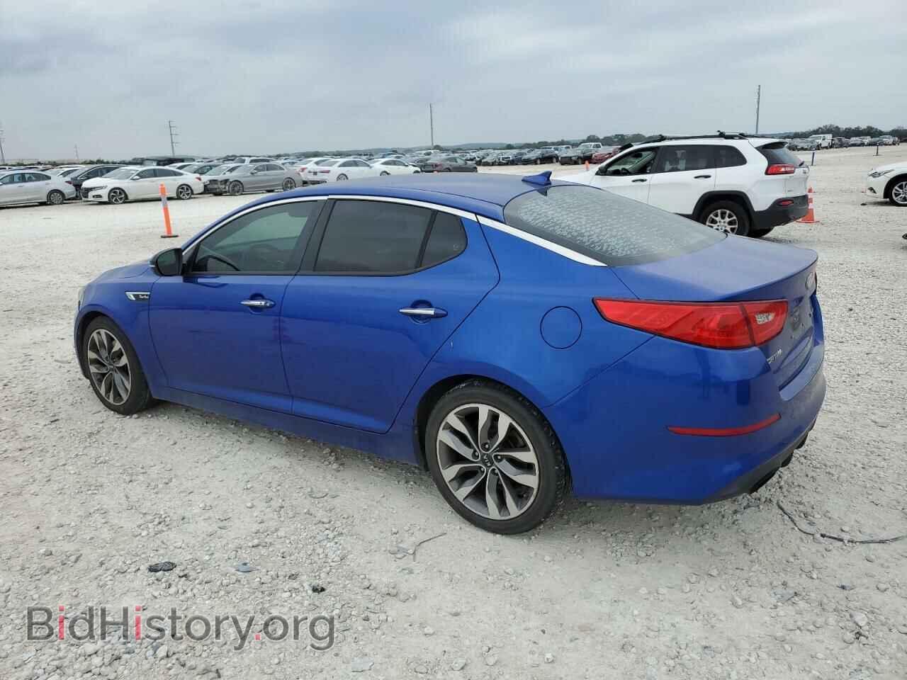 Report 5XXGR4A64EG263533 KIA OPTIMA 2014 BLUE GAS - price and damage ...