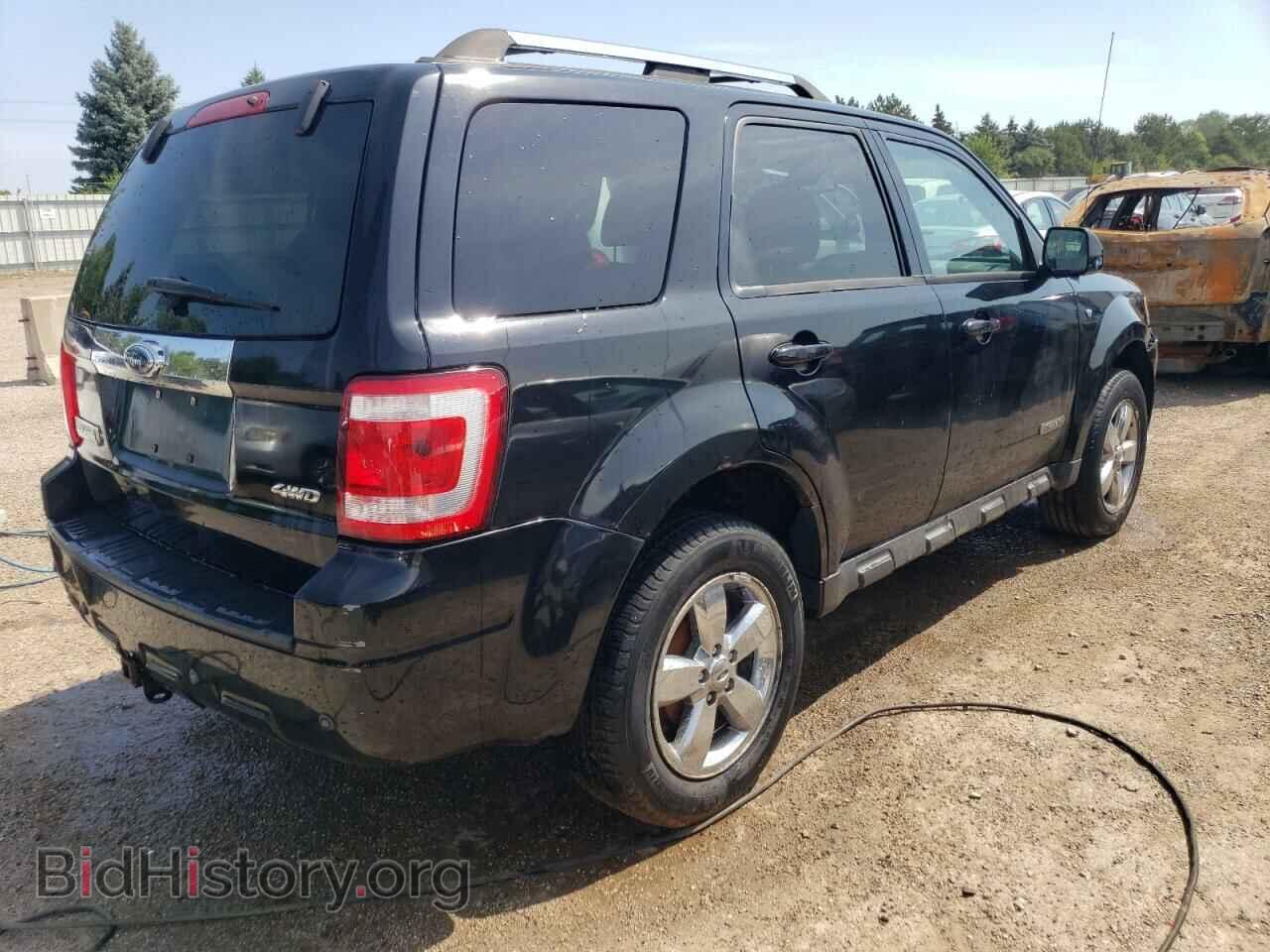 Report 1FMCU94128KB08978 FORD ESCAPE 2008 BLACK GAS - price and damage ...