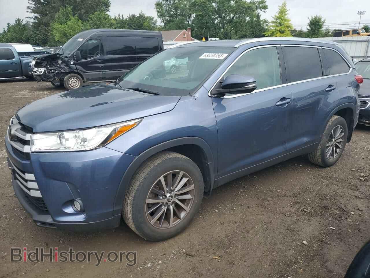 Report 5TDJZRFH5KS739232 TOYOTA HIGHLANDER 2019 BLUE GAS - price and ...