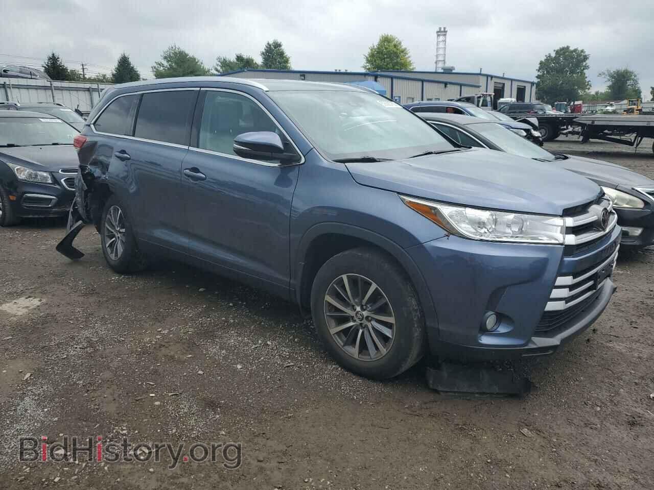 Report 5TDJZRFH5KS739232 TOYOTA HIGHLANDER 2019 BLUE GAS - price and ...