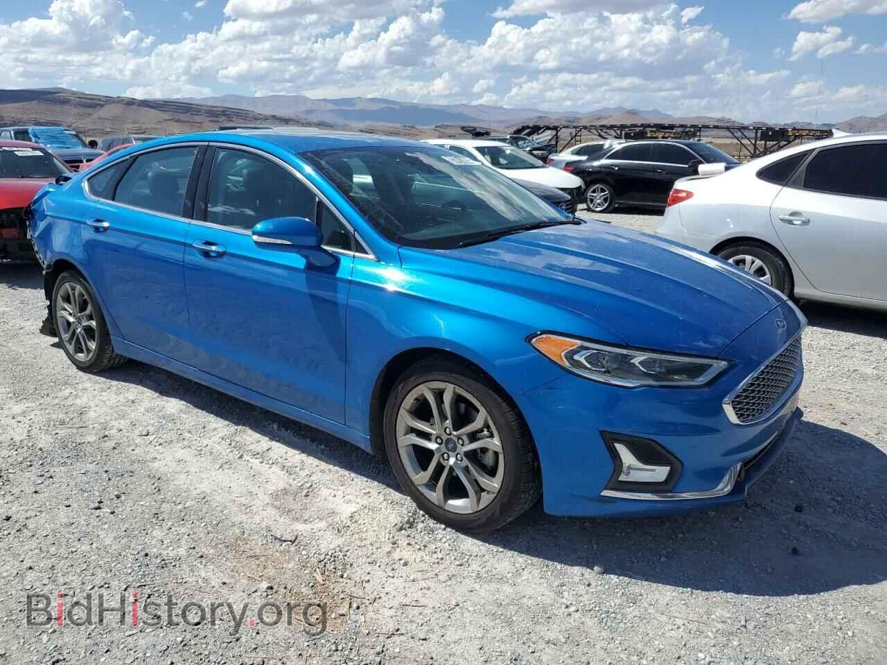 Report 3FA6P0RU6LR100142 FORD FUSION 2020 BLUE HYBRID ENGINE - price ...