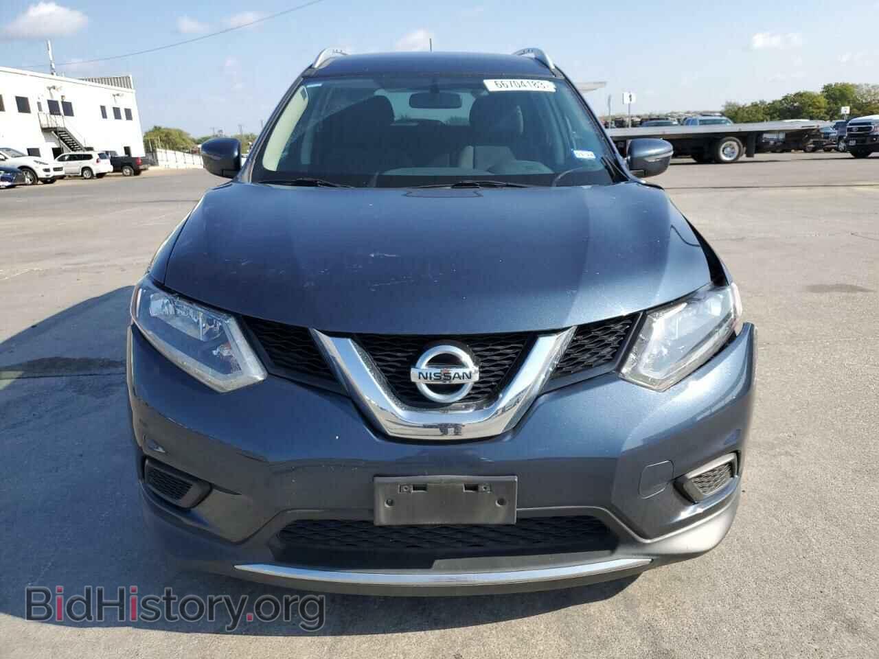 Report KNMAT2MT7GP608059 NISSAN ROGUE 2016 BLUE GAS - price and damage ...