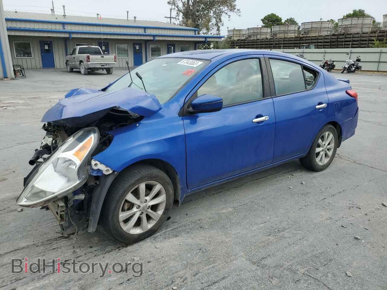 Report 3N1CN7APXFL801830 NISSAN VERSA 2015 BLUE GAS - price and damage ...