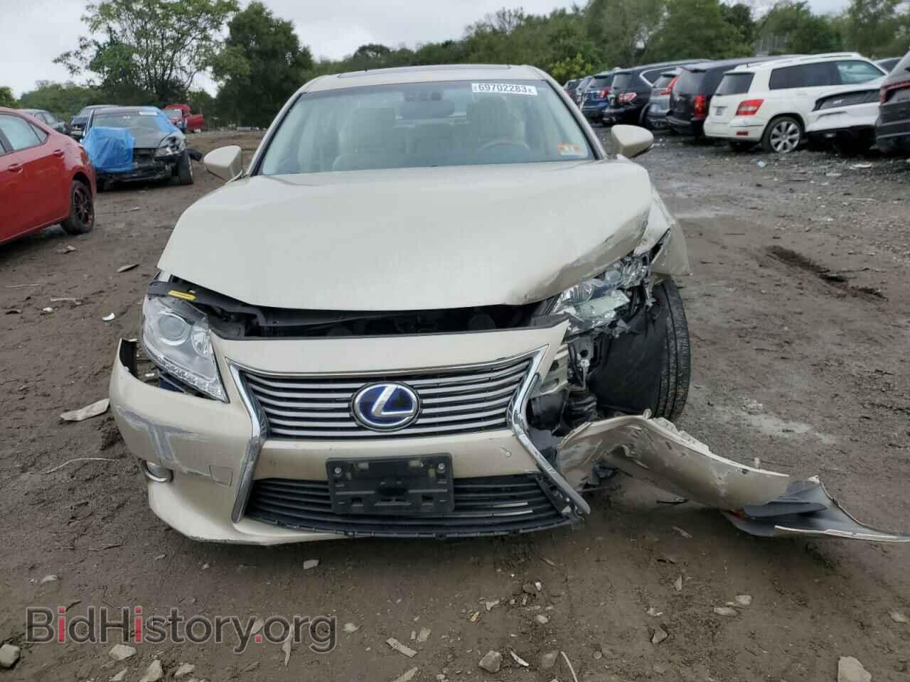 Report JTHBW1GGXD2029742 LEXUS ES300 2013 GOLD HYBRID ENGINE - price ...
