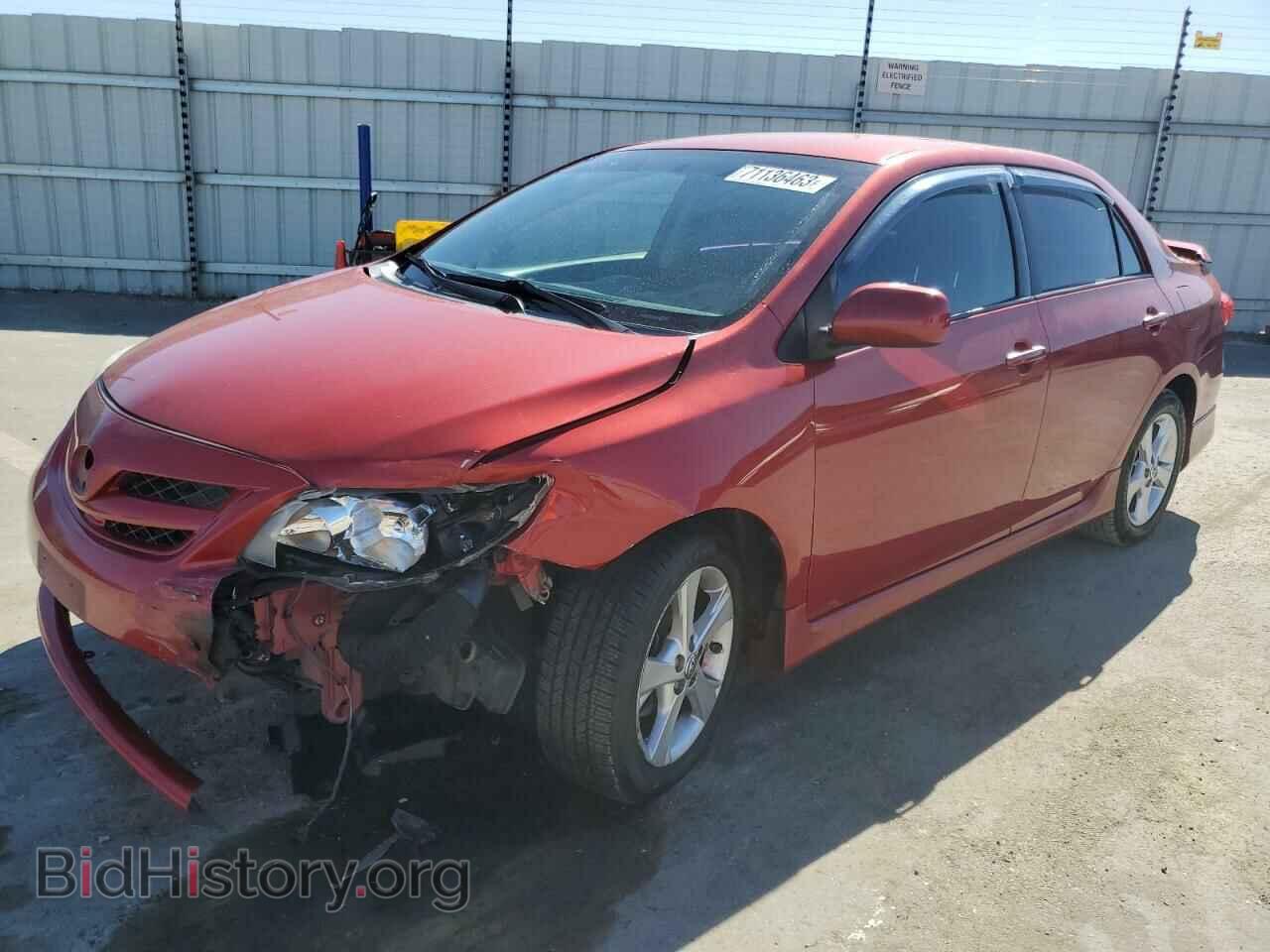 Report 2T1BU4EE7CC765192 TOYOTA COROLLA 2012 RED GAS - price and damage ...