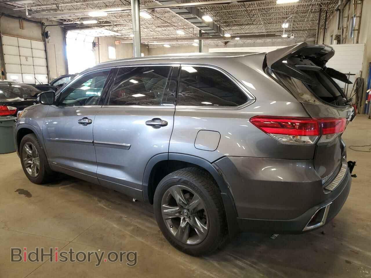 Report 5TDDGRFH9JS047377 TOYOTA HIGHLANDER 2018 GRAY HYBRID ENGINE ...
