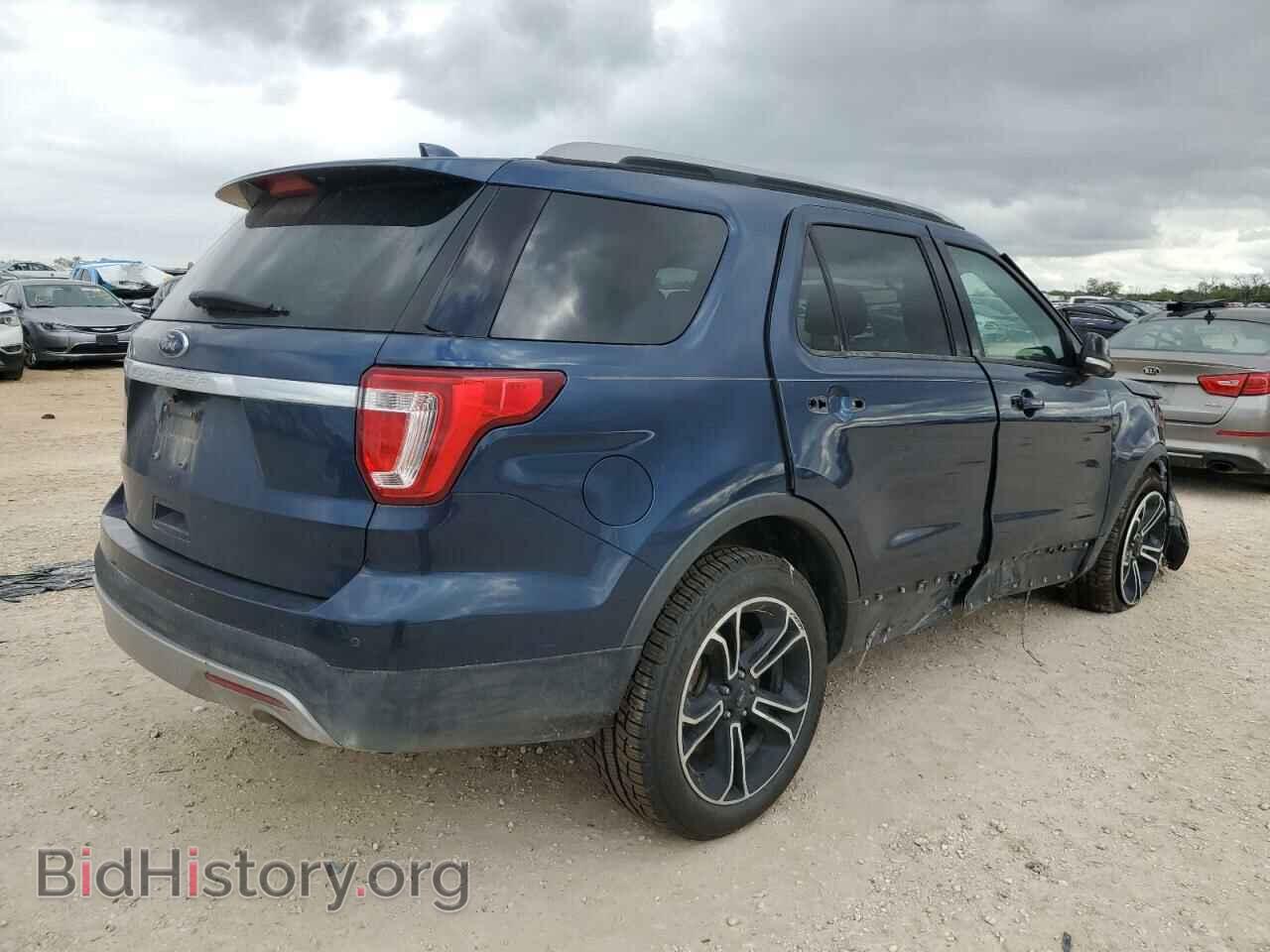 Report 1FM5K7D89HGD40576 FORD EXPLORER 2017 BLUE GAS - price and damage ...