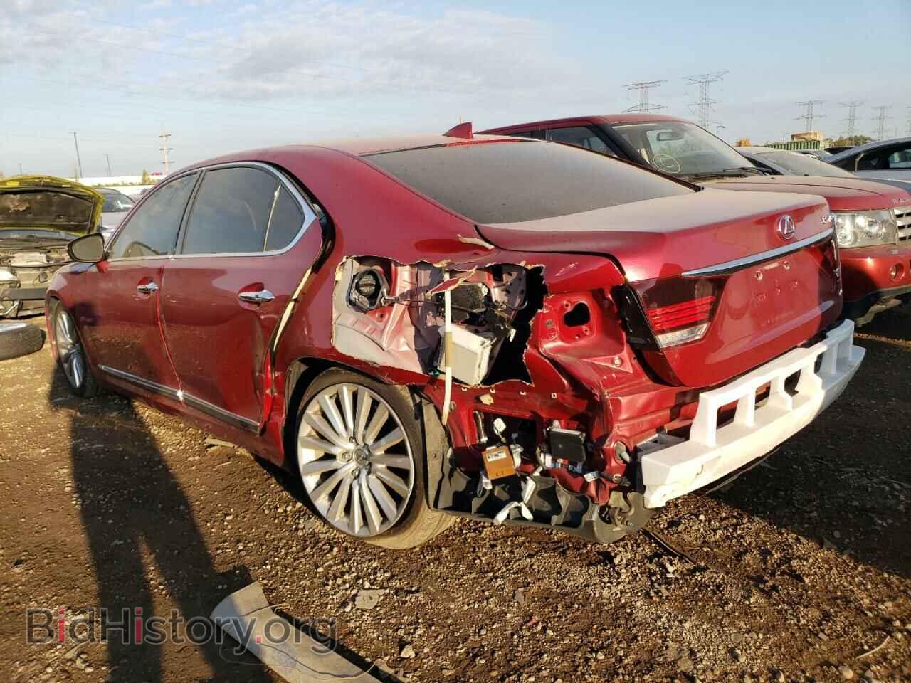 Report JTHDL5EF1E5006370 LEXUS LS460 2014 RED GAS - price and damage ...