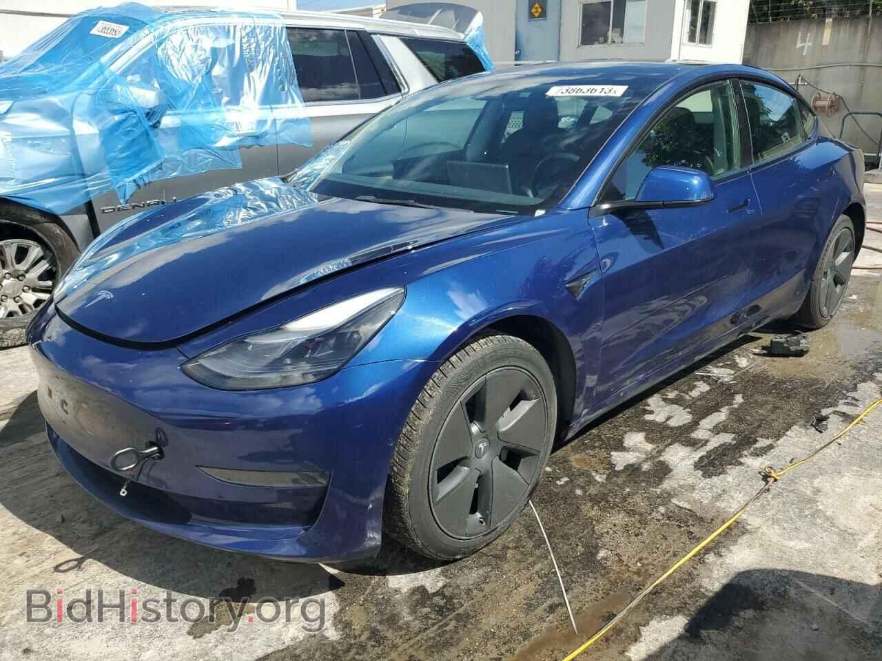 Report 5YJ3E1EA2NF191208 TESLA MODEL 3 2022 BLUE ELECTRIC - price and ...