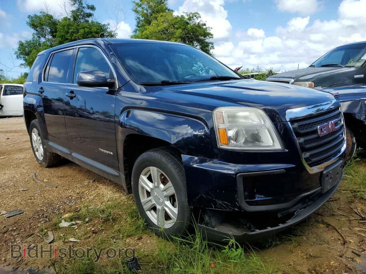 Report 2GKALMEK7G6346534 GMC TERRAIN 2016 BLUE FLEXIBLE FUEL - price ...