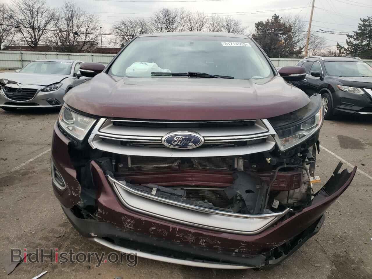 Report 2FMPK4K87HBB51393 FORD EDGE 2017 BURGUNDY GAS - price and damage ...