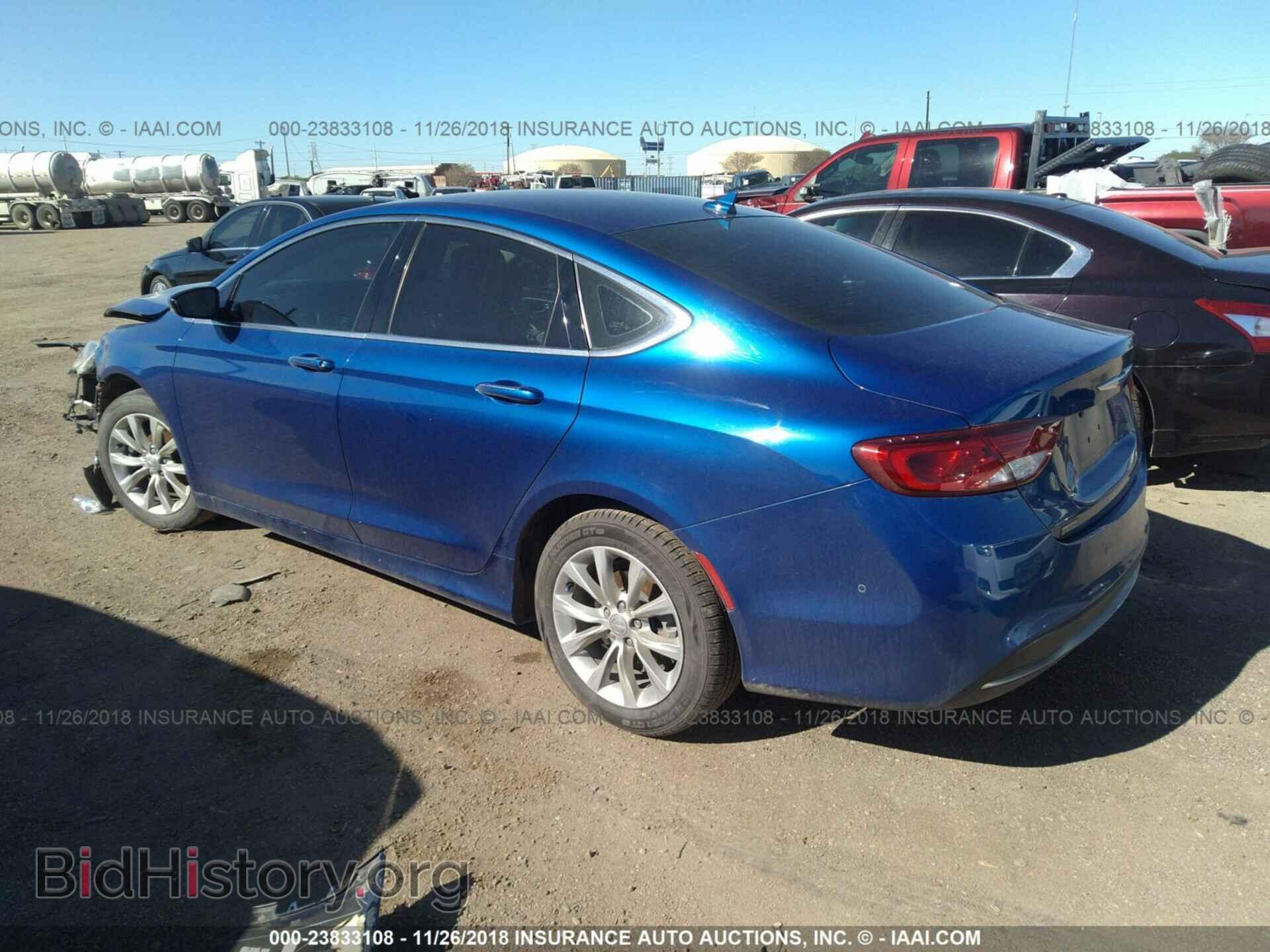 Report 1C3CCCCB8FN643635 CHRYSLER 200 2015 Blue Gasoline - price and ...