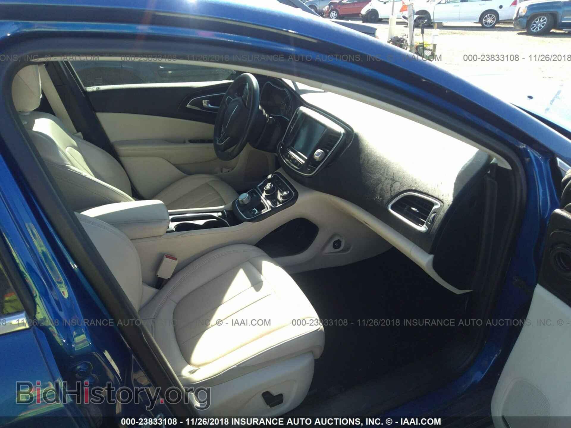 Report 1C3CCCCB8FN643635 CHRYSLER 200 2015 Blue Gasoline - price and ...
