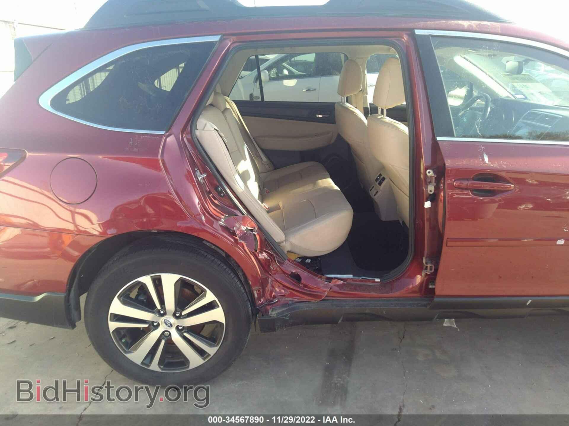 Информация о 4S4BSANC1K3283601 SUBARU OUTBACK 2019 Red Gasoline