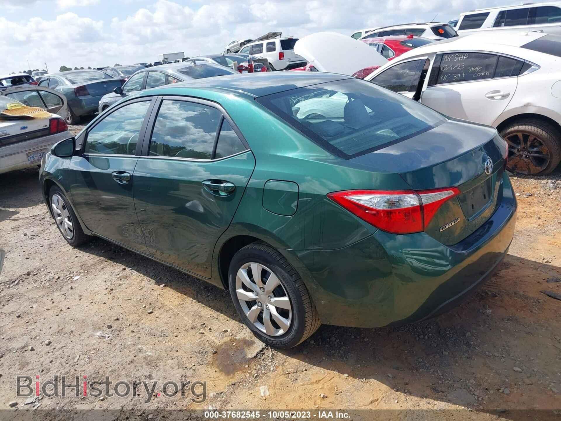 Report 2T1BURHE3FC263406 TOYOTA COROLLA 2015 Green Gasoline - price and ...